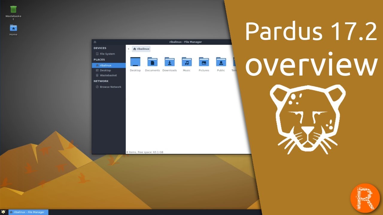 Pardus 17.2 overview | a competitive and sustainable operating system - YouTube