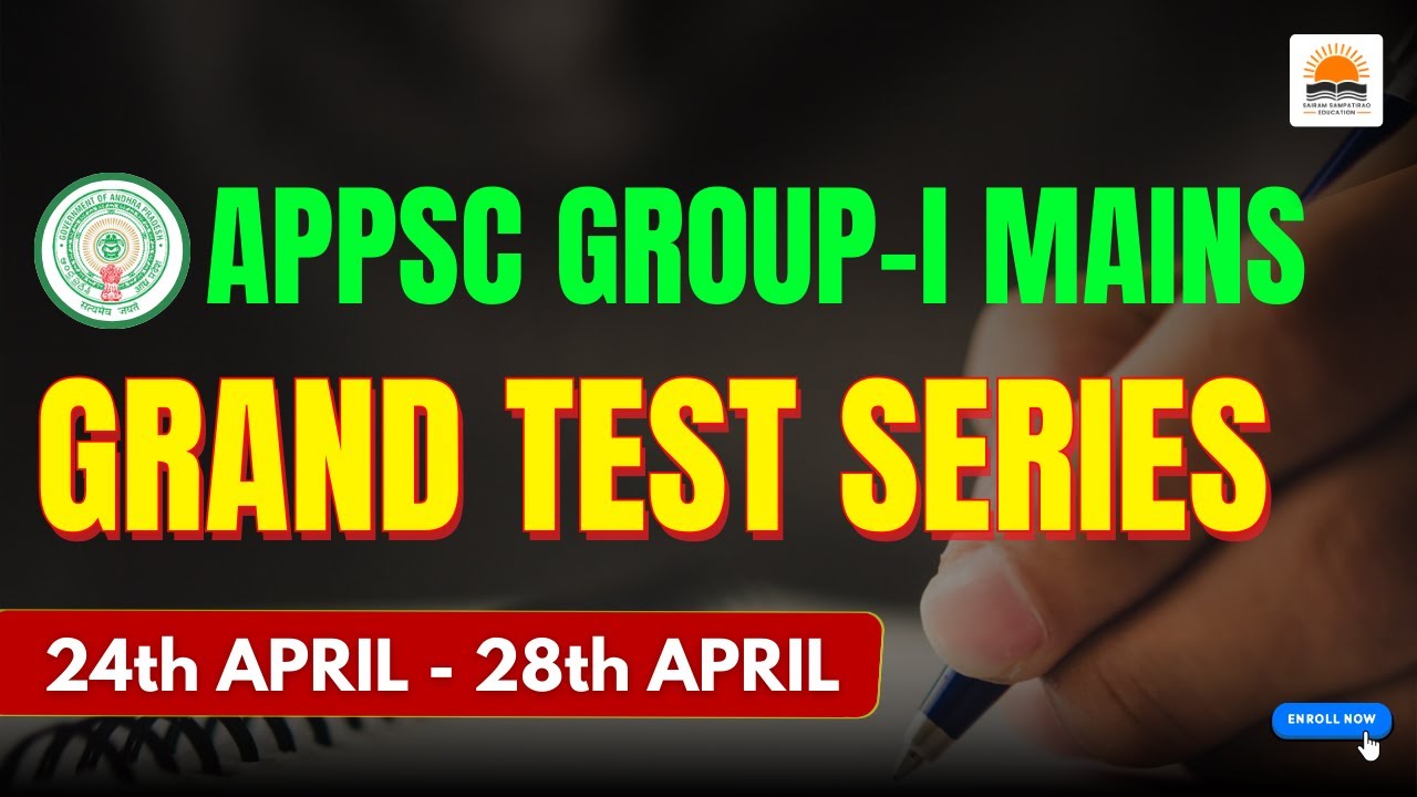 APPSC Group 1 Mains Grand Test Series | Announcement | APPSC Mains 2025 ...