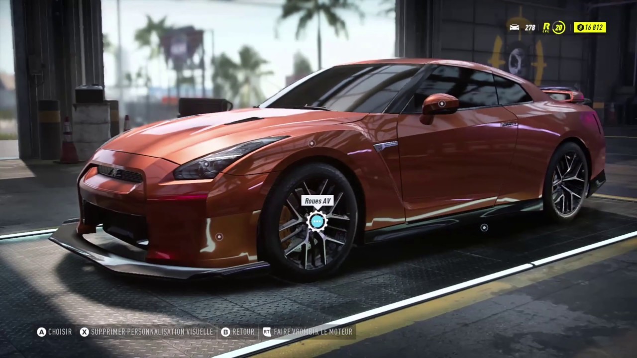 GTR R35 Customisation NFS HEAT - YouTube