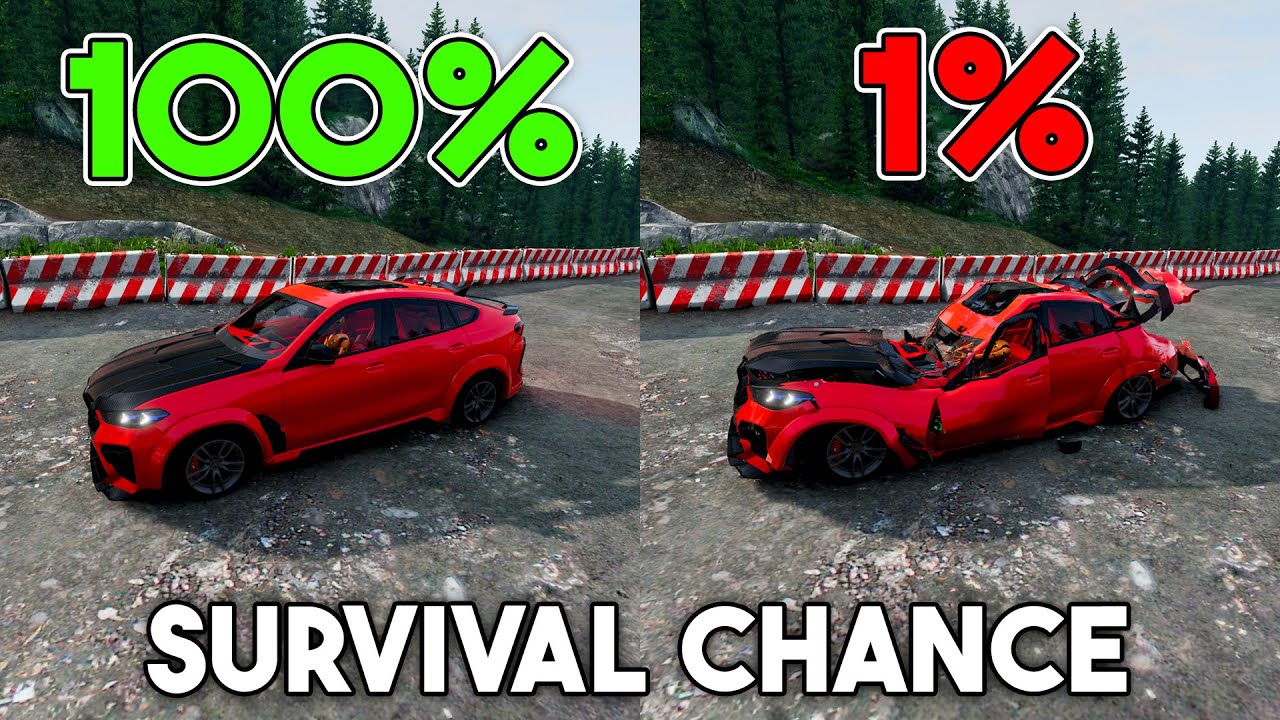 Realistic Survival Chance Crashes #60 (With Dummies) | BeamNG.Drive ...