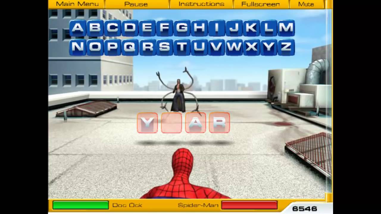 Spiderman 2: Web of Words Super Heroes Games 4 Kids - YouTube