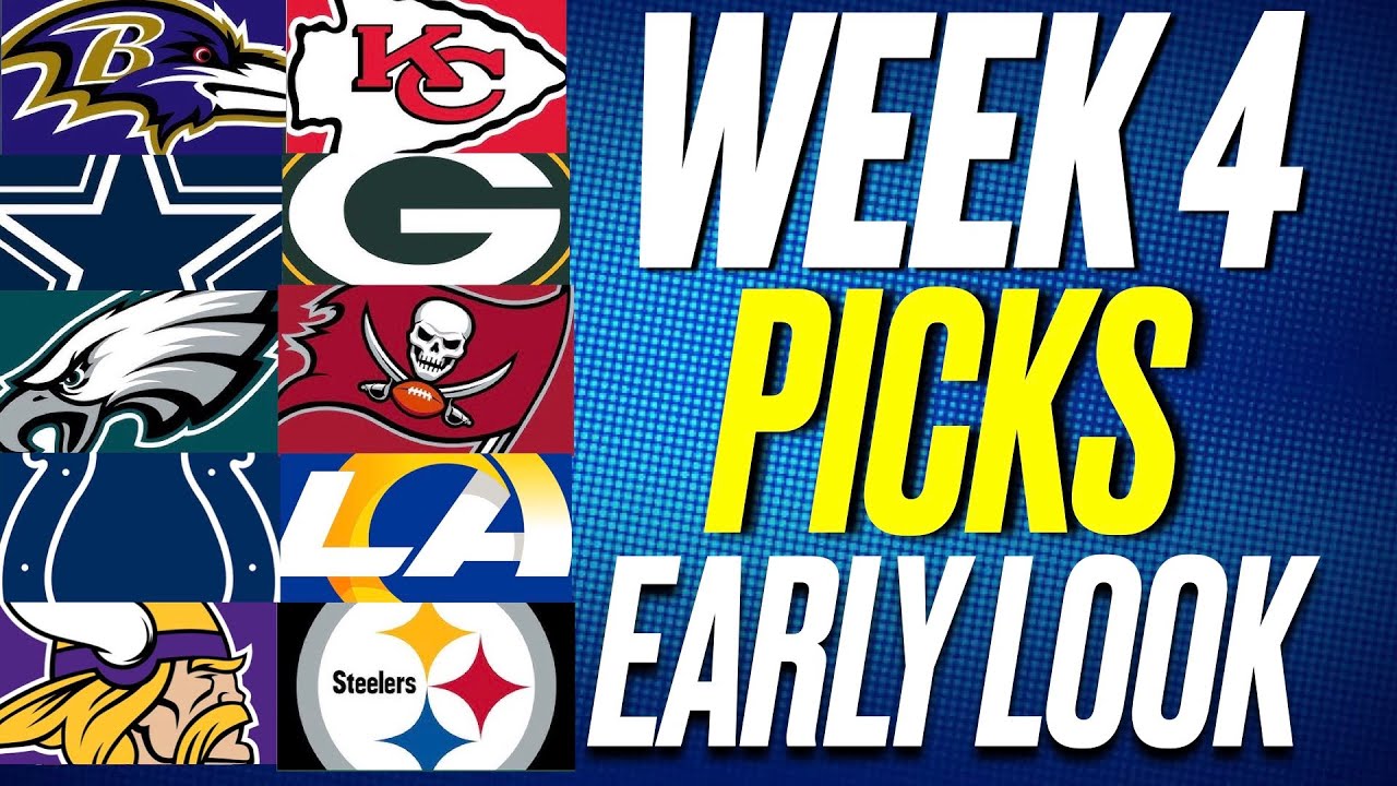 NFL WEEK 4 Predictions for Every NFL GAME | Early Look PICKS - YouTube