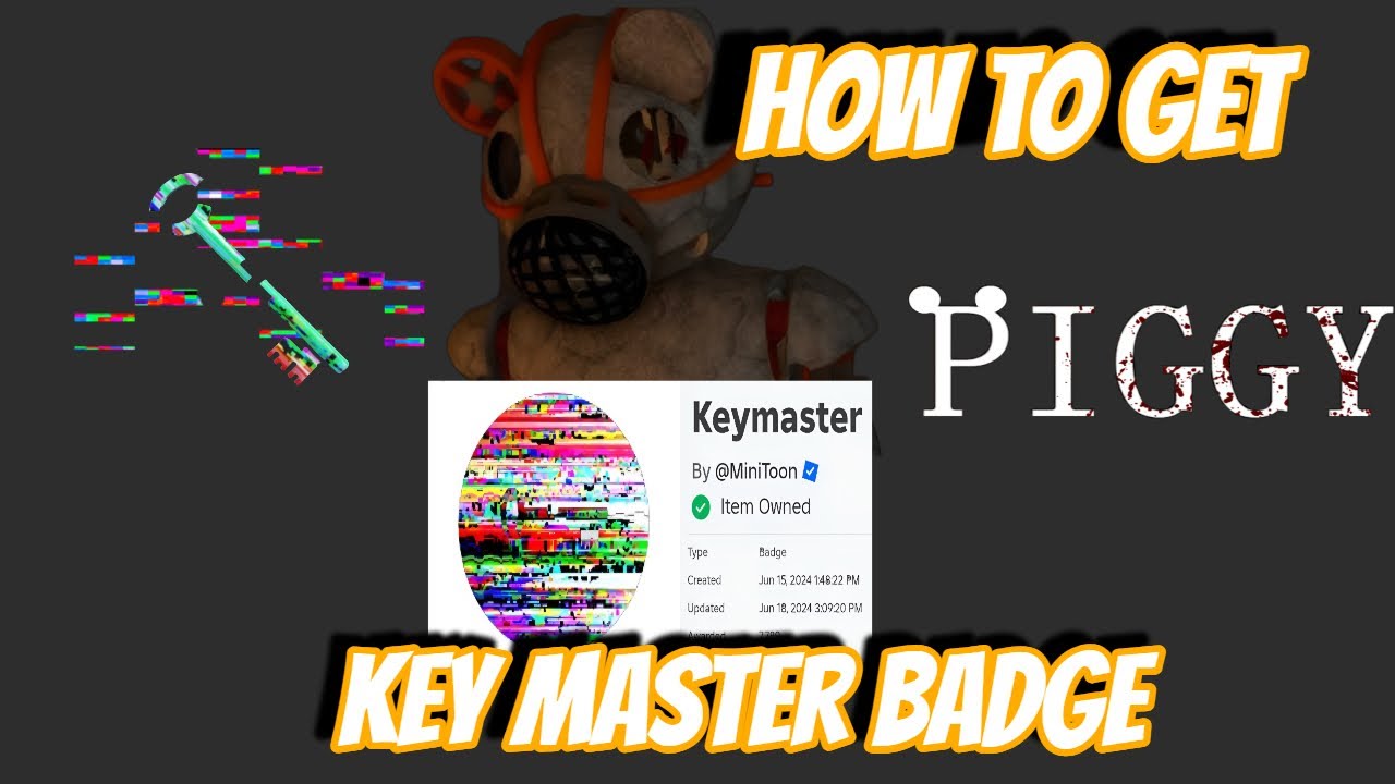 How to get the New SECRET KEYMASTER BADGE (Roblox Piggy) - YouTube