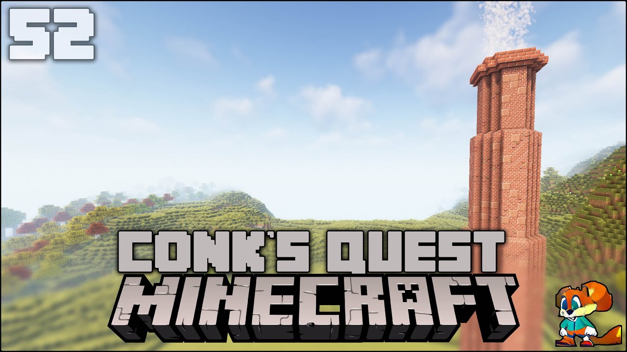 The Continuation Of The Chimney | Conk's Quest in Minecraft | Part 52 ...