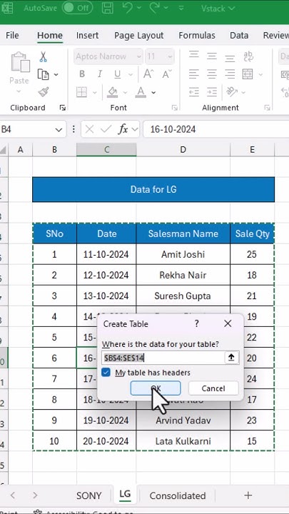 Excel Interview Question #164 How to Consolidate Data from Multiple Sheets using VSTACK function ...