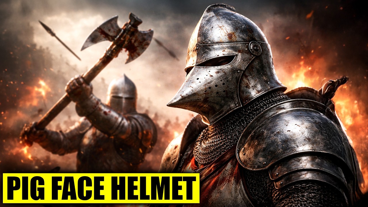 Why Knights Wore A Pig Face Helmet - YouTube