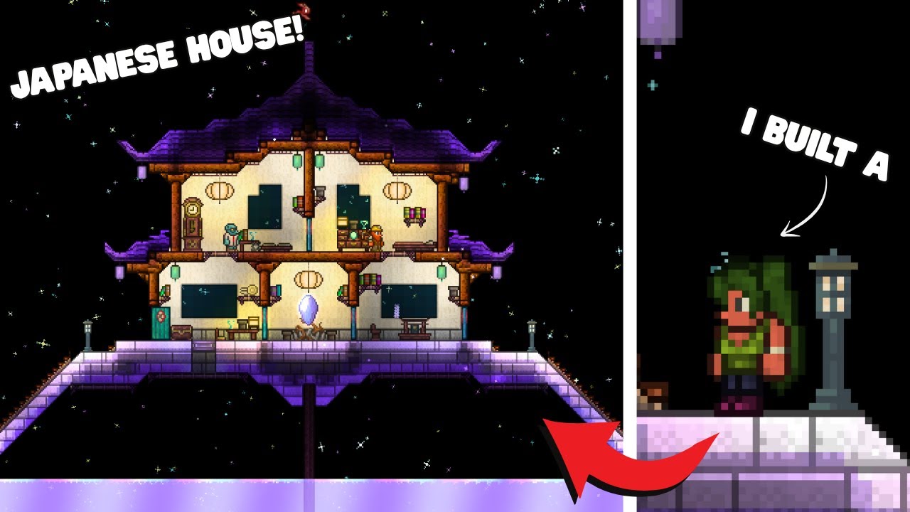 I Built a Japanese Shimmer House in Terraria! - YouTube