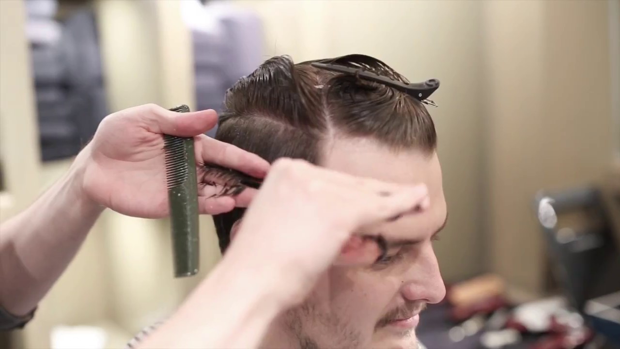 Stephen J - Step-by-step Modern Pomp (tutorial on how to cut pompadour ...