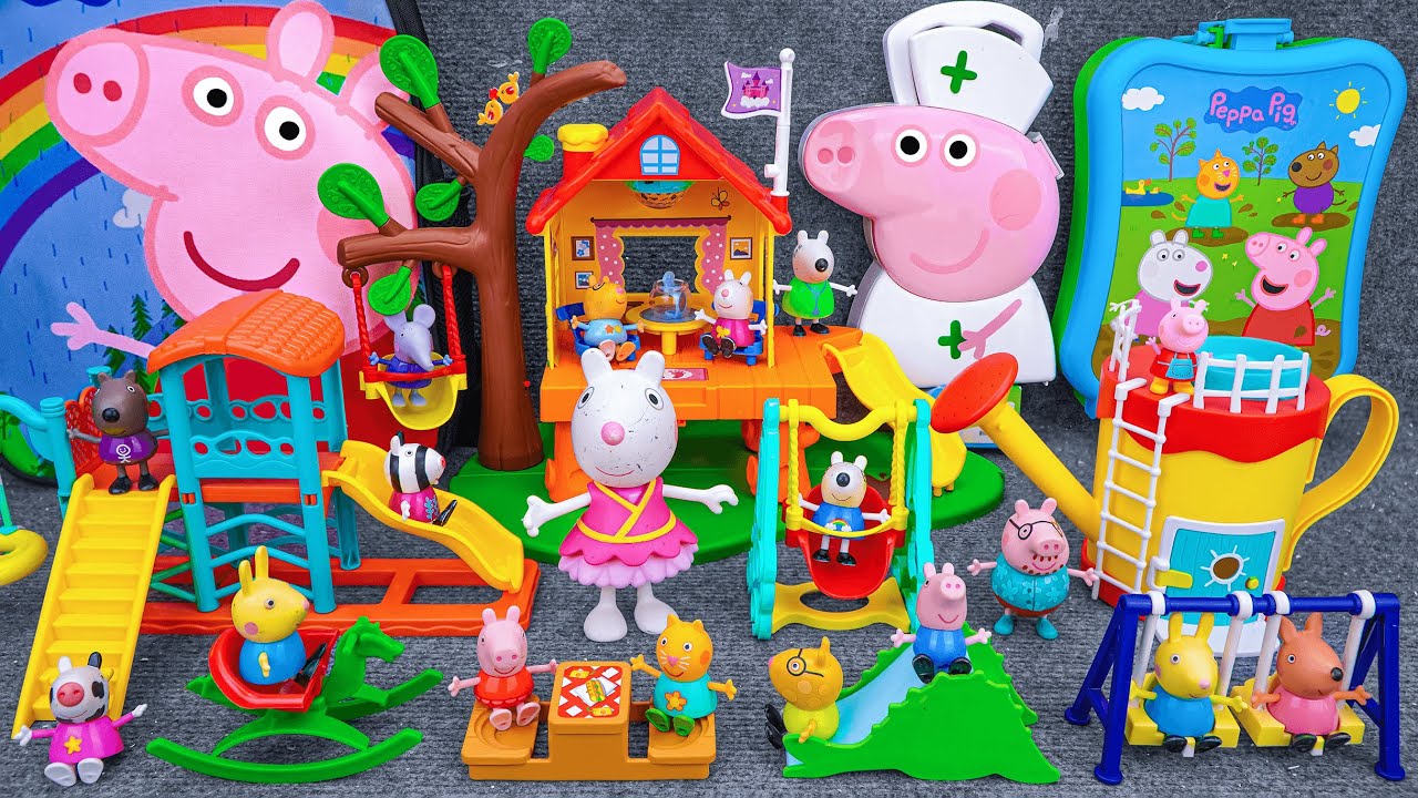 72 Minutes Satisfying with Unboxing Peppa Pig Playground Playset ...