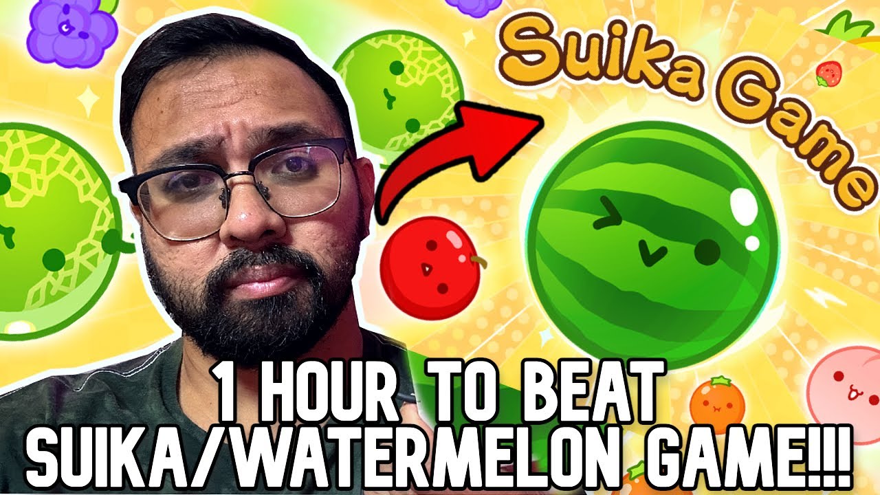 1 HOUR TO GET A HIGH SCORE ON THE SUIKA/WATERMELON GAME!!! - YouTube