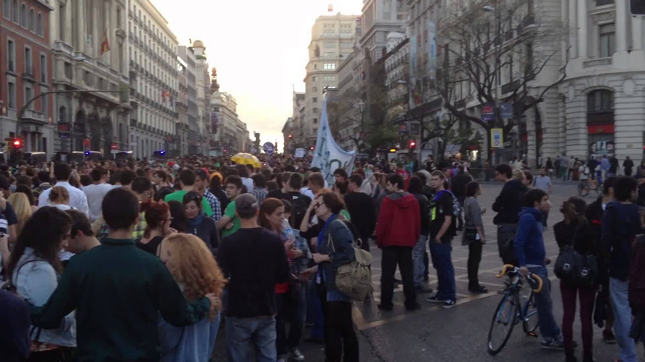 Madrid, Spain - Protests on the streets for EDUCATION.. Go you angry ...