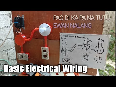 Electrical wiring basic SINGLE CIRCUIT BREAKER NCII tutorial - YouTube