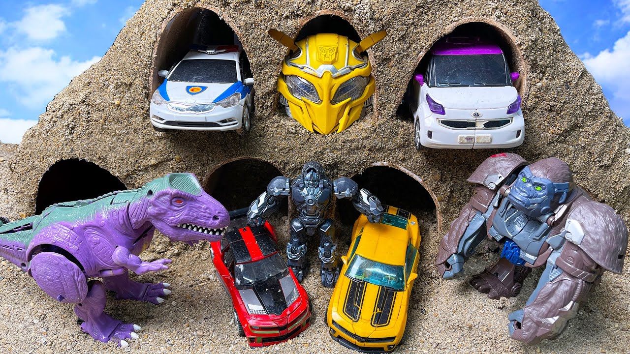 TRANSFORMERS 7: RISE OF THE BEASTS Stop Motion CRANE, TRACTOR, BUS ...