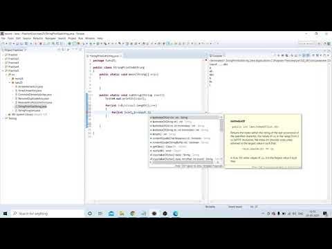 #98 String print all Substring java #java #interviewquestion - YouTube