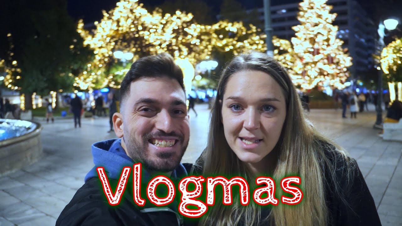 Βόλτα στο στολισμένο Σύνταγμα | Vlogmas - YouTube