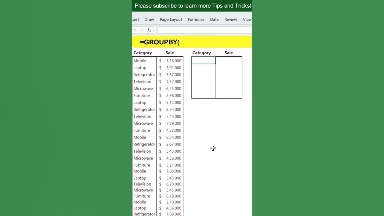 Groupby Function To Add Up Smartly Excel Exceltips Exceltricks Exceltutorial Shorts Youtube 4130