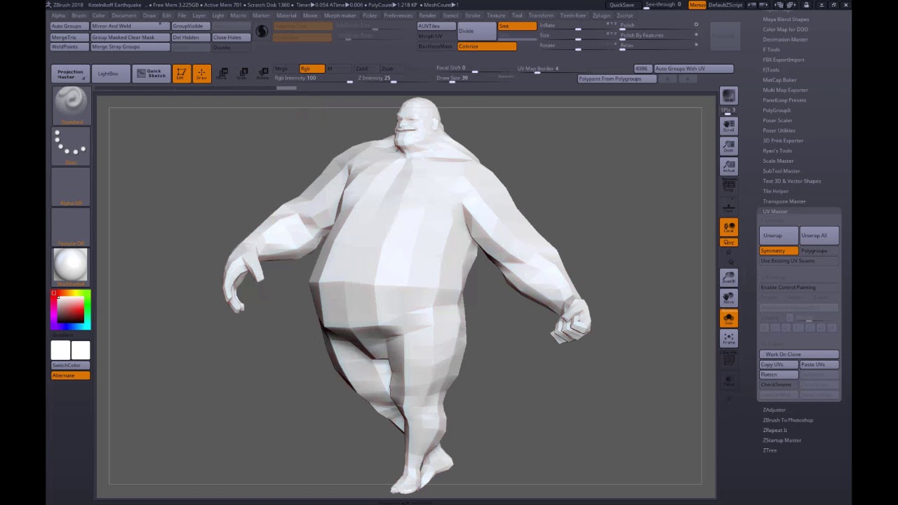 R3DS Wrap3 symetrical uv - YouTube