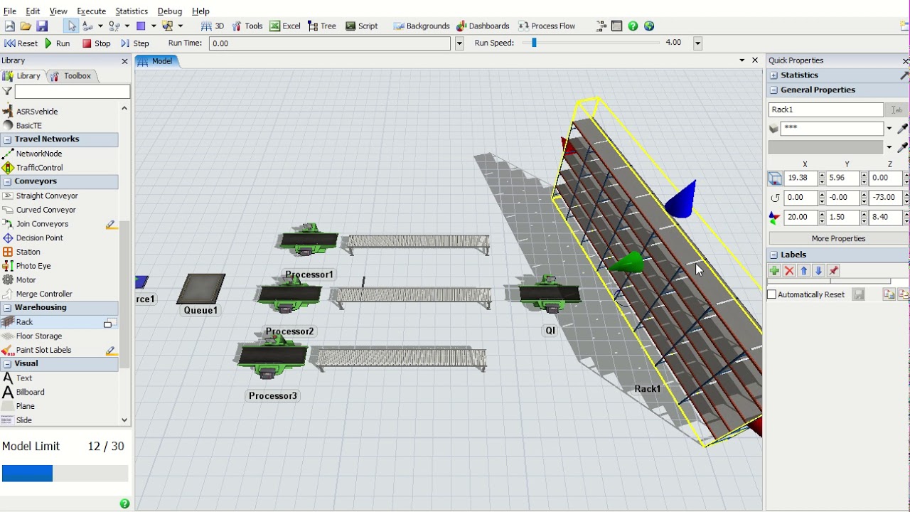 Tutorial simulación en Flexsim1 - YouTube