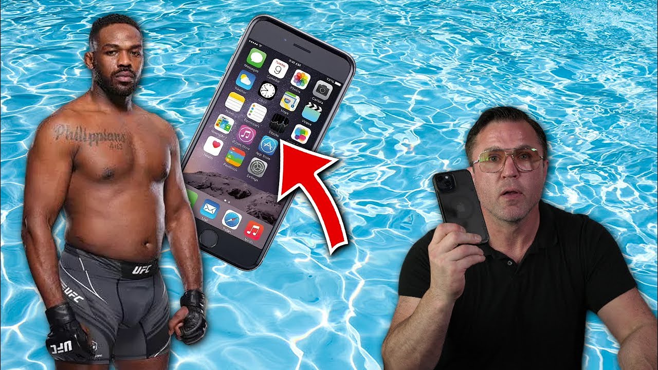 Jon Jones throws his Phone in the Pool… - YouTube