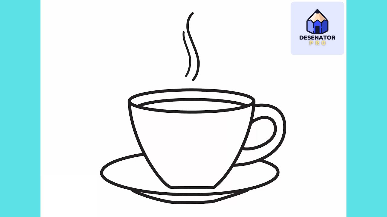 Cum Sa Desenezi O CEASCA De CAFEA Draguta | Usor Pas cu Pas Tutorial ...