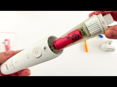 How to repair and clean Braun Silk Epil 9 Flex | Broken Battery replacement