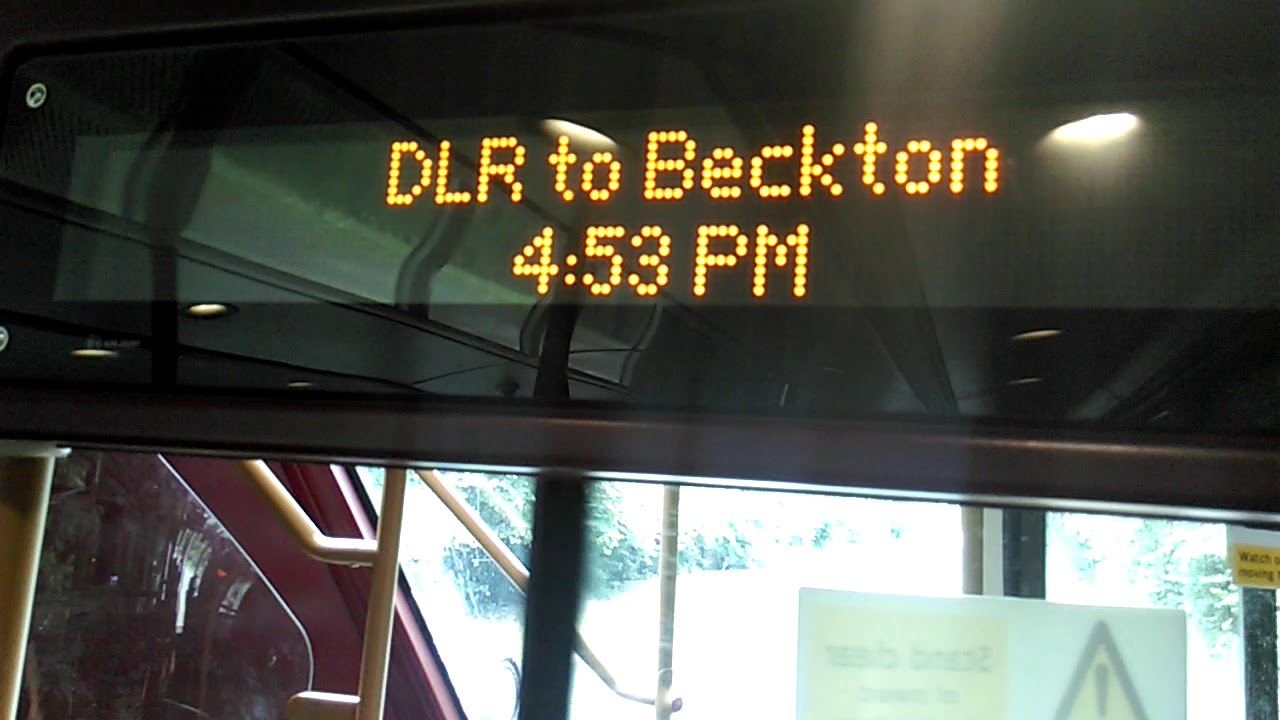 DLR replacement bus service to Beckton. (Ibus) - YouTube