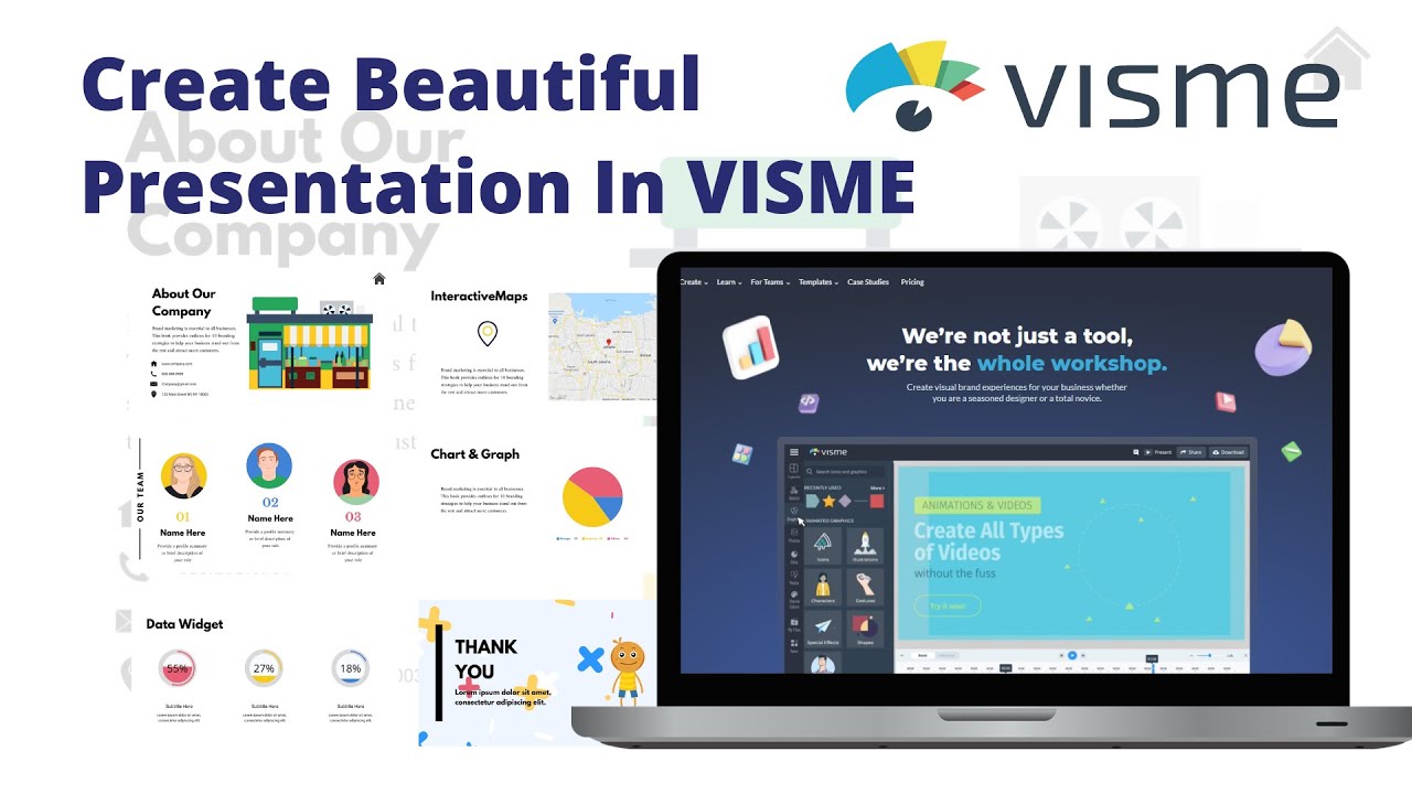 Create Beautiful Slide in VISME | REVIEW | 2021 - YouTube