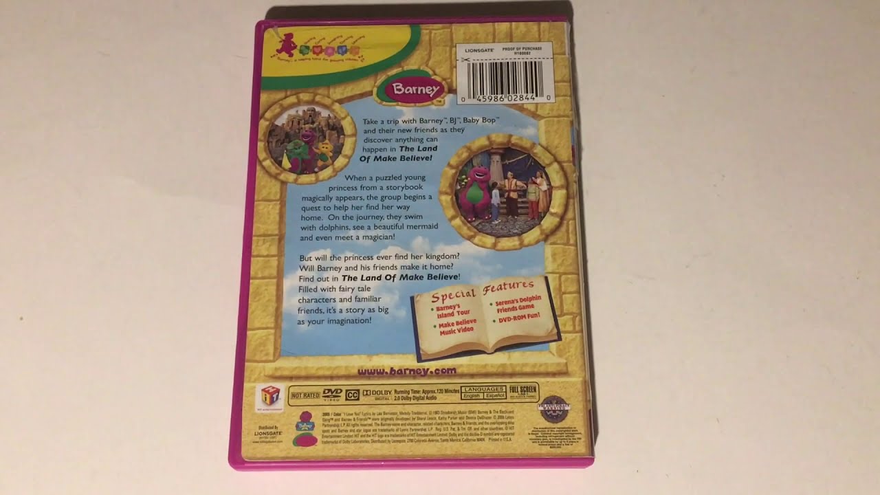 Barney * The Land of Make Believe * DVD Movie Collection - YouTube