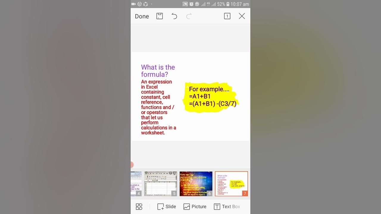 Class 7 Computer Topic # Calculation in Microsoft Excel Page - YouTube