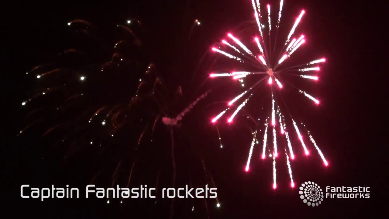 Captain Fantastic double break rockets by Fantastic Fireworks - YouTube