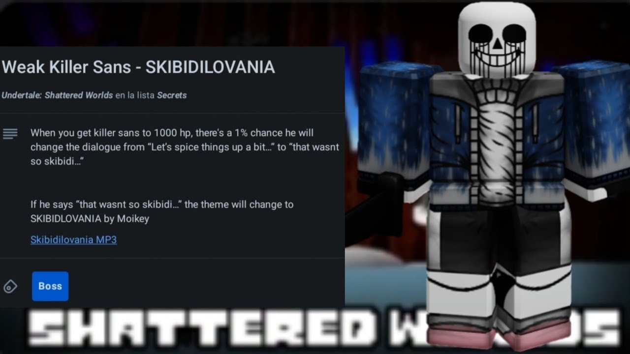 Undertale: Shattered Worlds: Weak Killer Sans secret phase ...