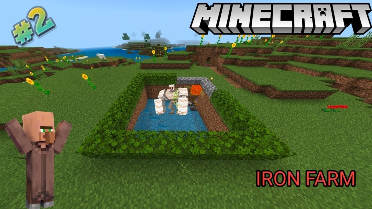 I made an IRON FARM In Minecraft #2 - YouTube