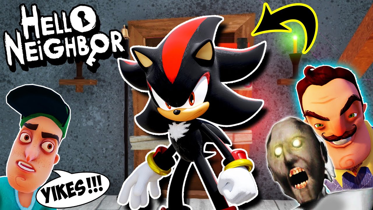 What if GRANNY was SHADOW The HEDGEHOG??? | Hello Neighbor Mod - YouTube