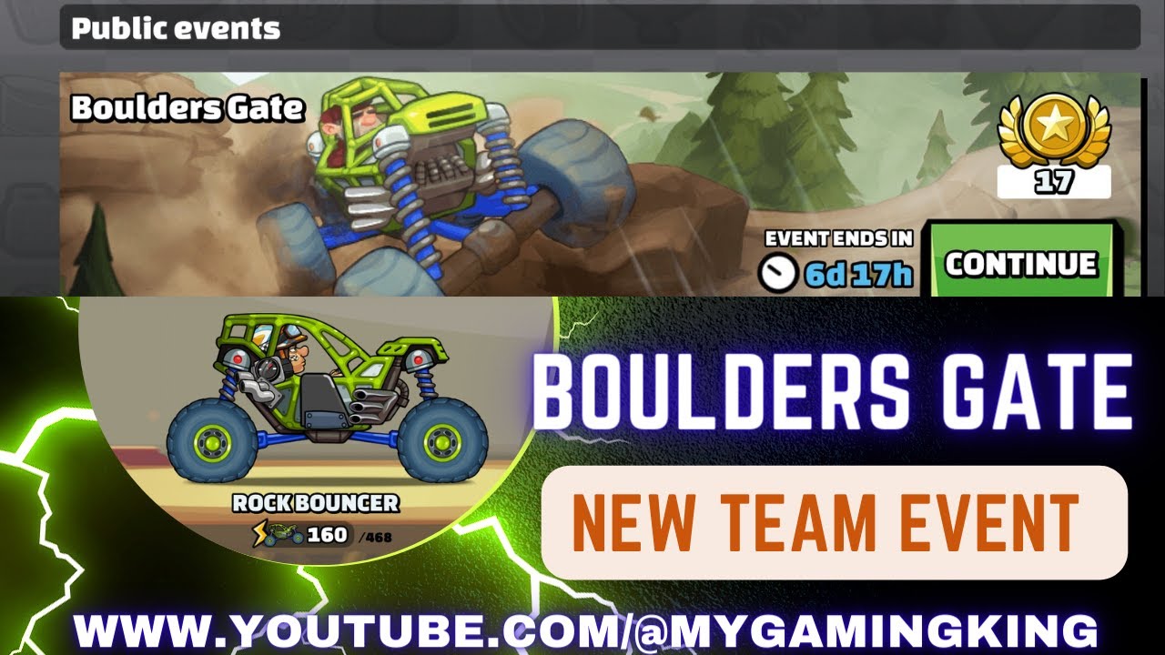 BOULDERS GATE New team event HCR2/ Hill climb racing 2 new event ...