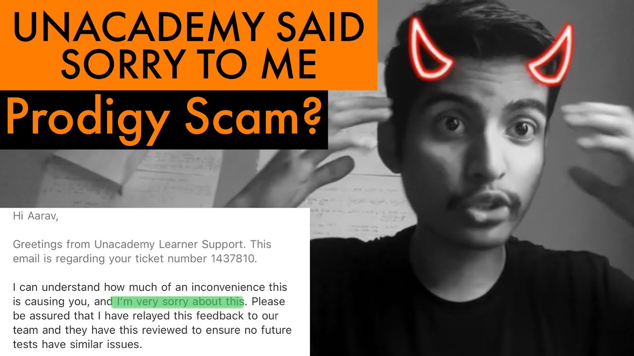 Unacademy Said Sorry To Me | Prodigy Scam? | UNACADEMY Prodigy Update ...