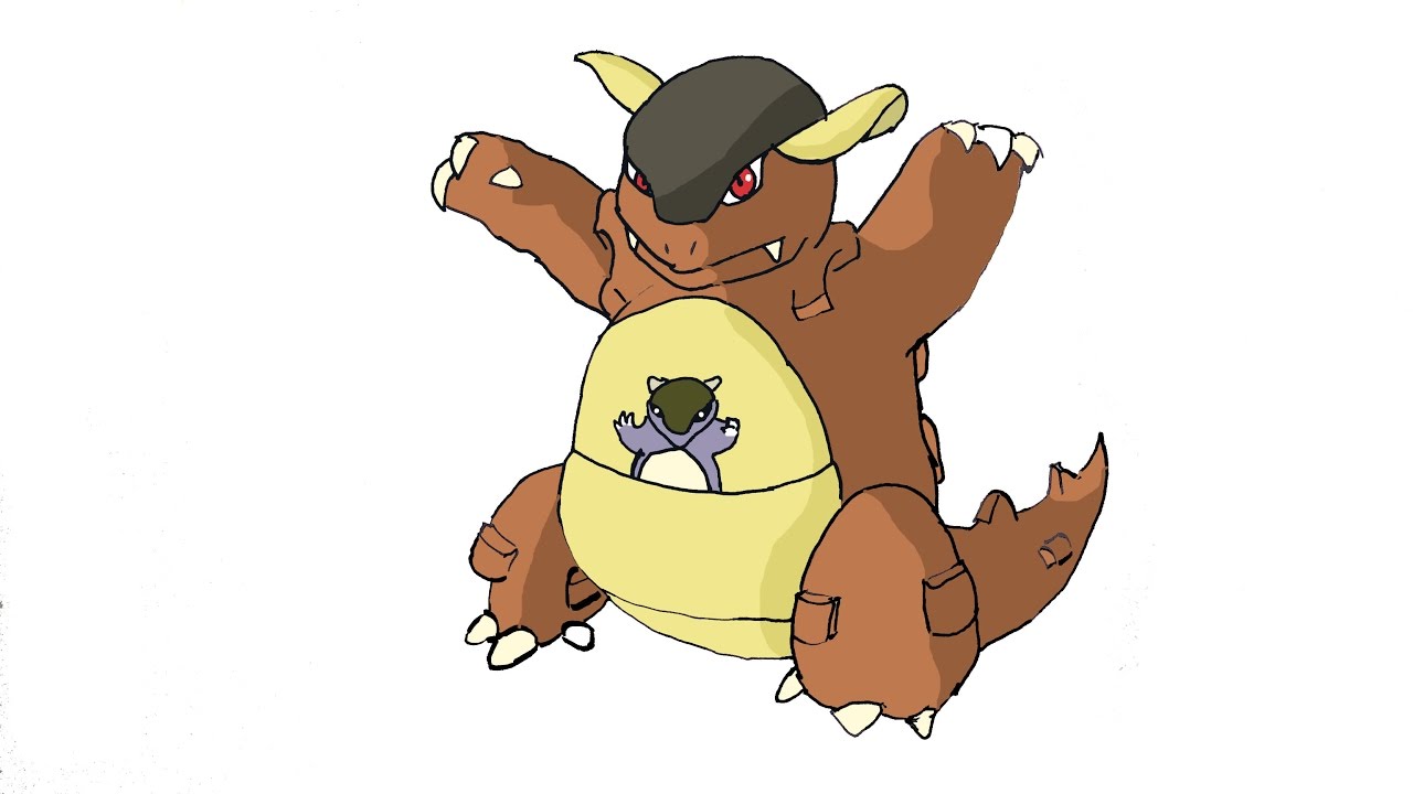 How To Draw Kangaskhan (POKEMON) - YouTube