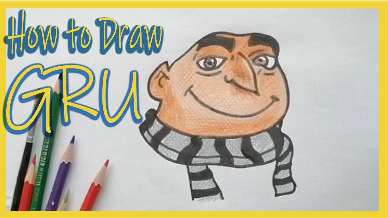 How To Draw Gru | Rise of Minions - YouTube