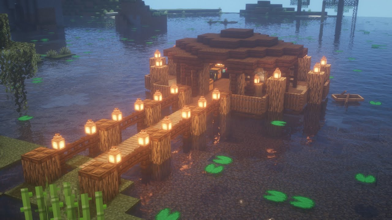 Minecraft Swamp House Tutorial - YouTube