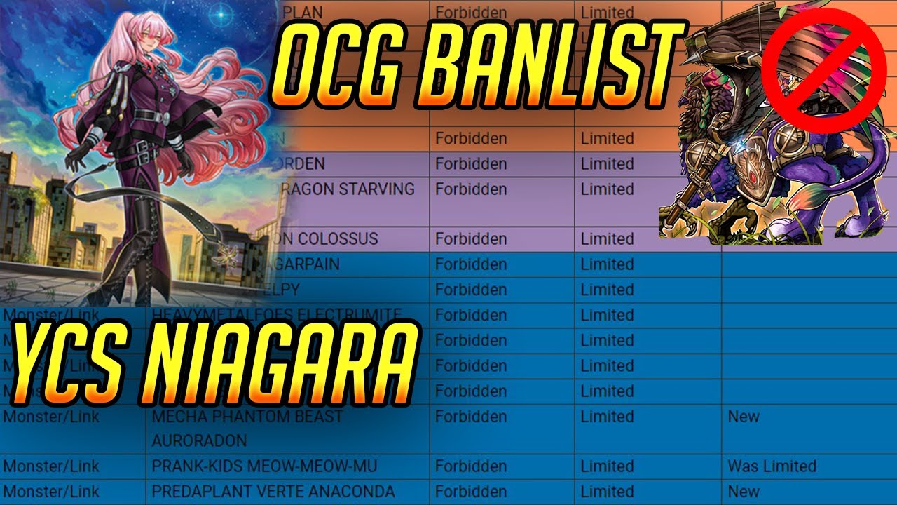 EXOSISTER GANA YCS NIAGARA Y BANLIST DE OCG REPORTE DEL META #yugioh # ...