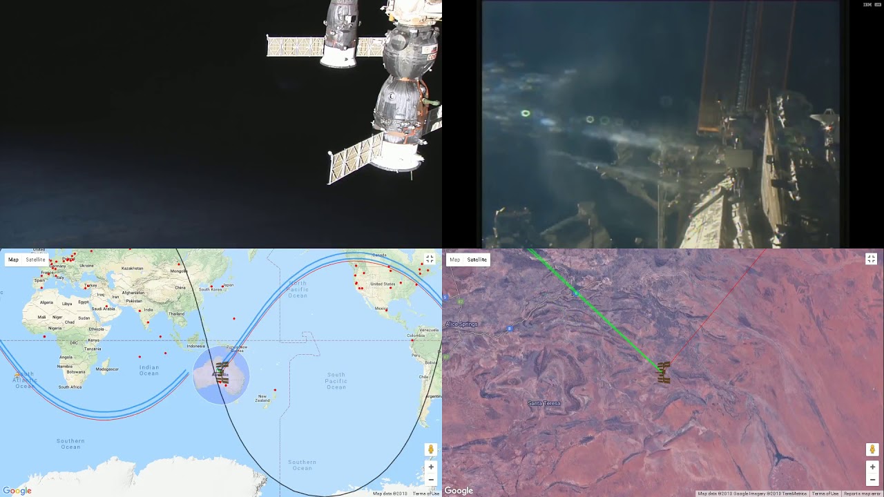 Sunrise Over Australia - NASA/ESA ISS LIVE Space Station With Map - 90 ...