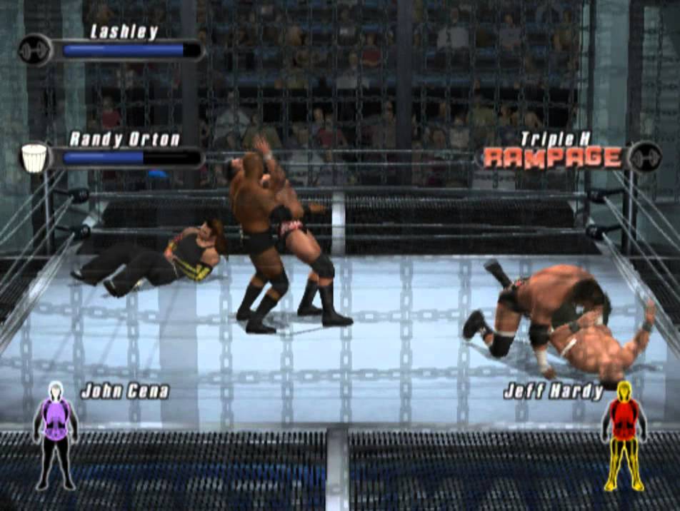 WWE SvR 2008:Elimination Chamber - YouTube