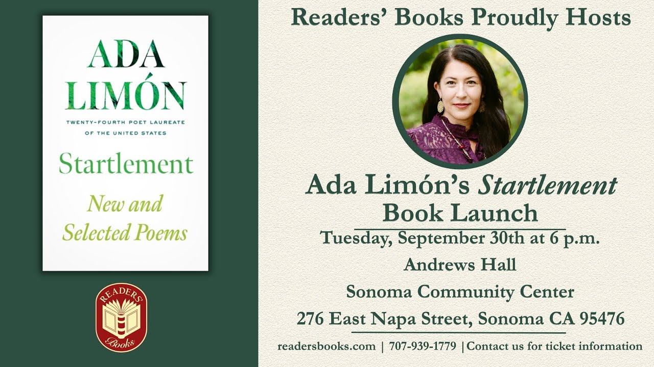 Readers' Books hosts the Book Launch for Ada Limón's Startlement - YouTube