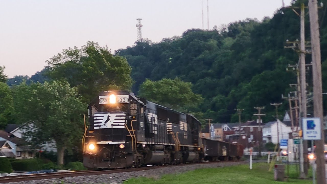 NS 6331 Leads C39 East Through Creighton, PA | 6-21-25 - YouTube