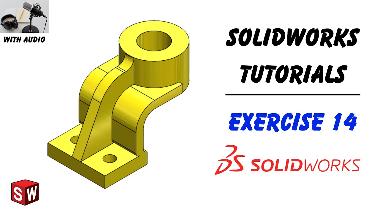Solidworks Tutorial for Beginners Exercise 14 | Solidworks Tutorials ...