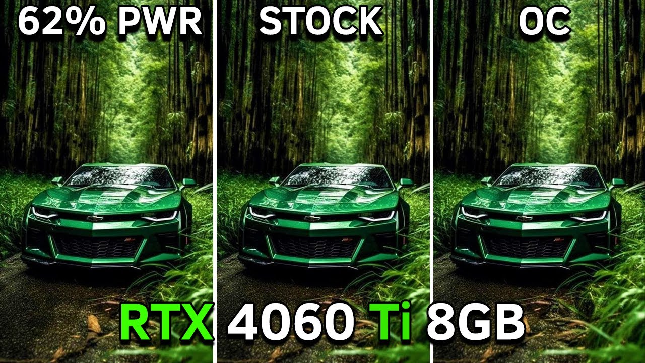 GeForce RTX 4060 Ti 8GB | 62% Power Limit vs Stock vs OC | Test In 10 ...