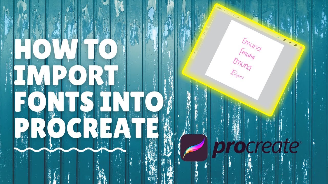 How To Import Fonts Into Procreate YouTube How To Import Fonts Into Procreate YouTube