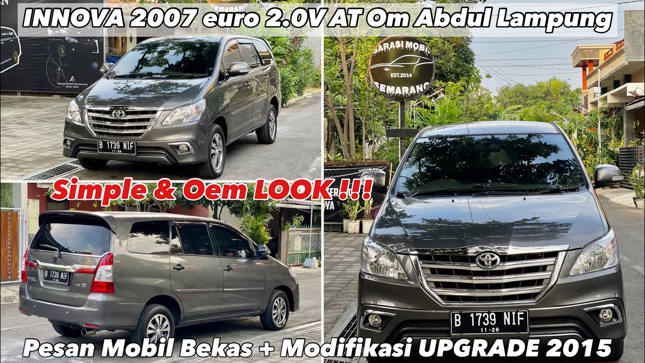 INNOVA 2007 Euro 2.0V om Abdul Lampung Pesan mobil Bekas sekalian ...