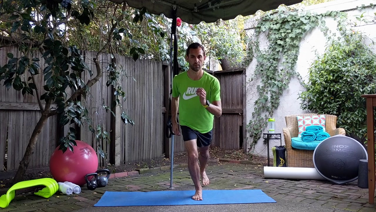 Single Leg Squats w/ 3-direction Toe Taps (Right) - YouTube