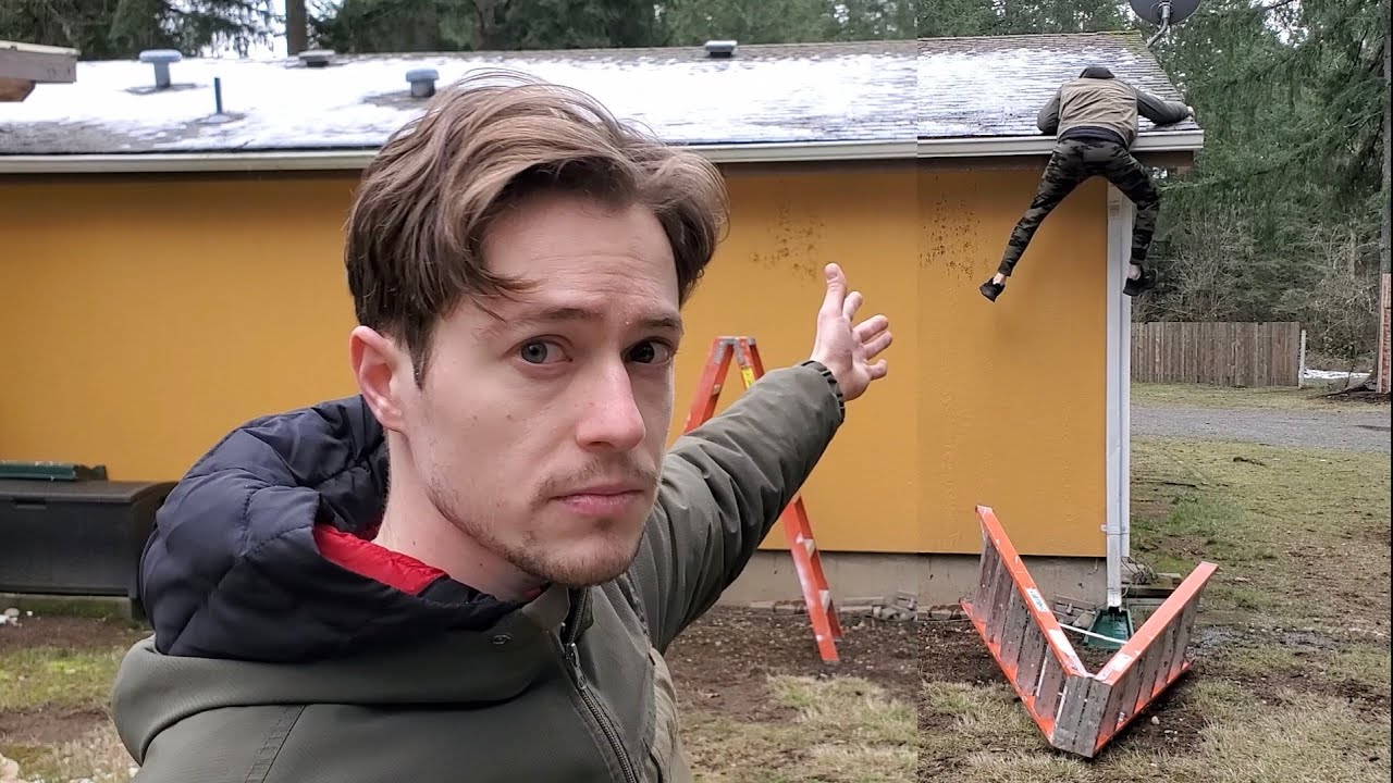 how to jump off a roof - YouTube