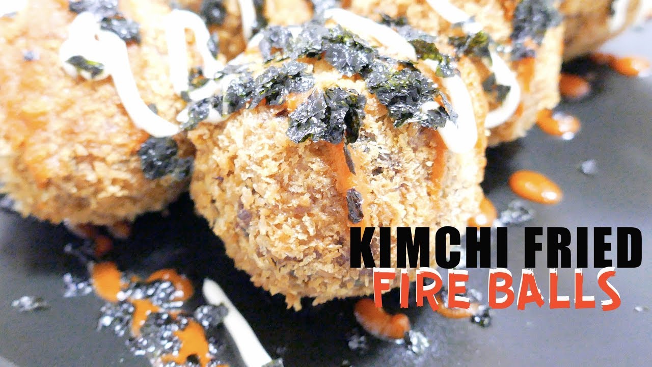 How to make Kimchi Fried Rice Balls - YouTube